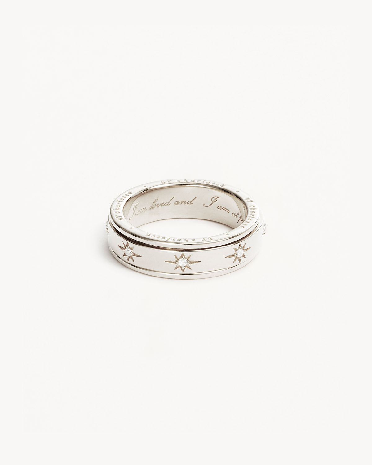 Sterling Silver I Am Loved Spinning Meditation Ring – by charlotte