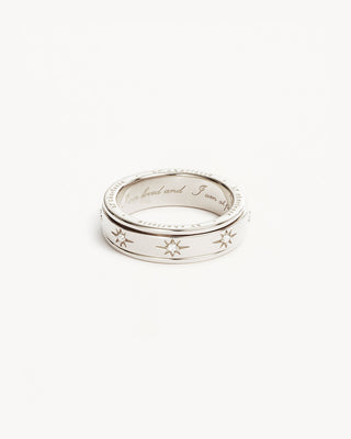 Sterling Silver I Am Loved Spinning Meditation Ring – by charlotte