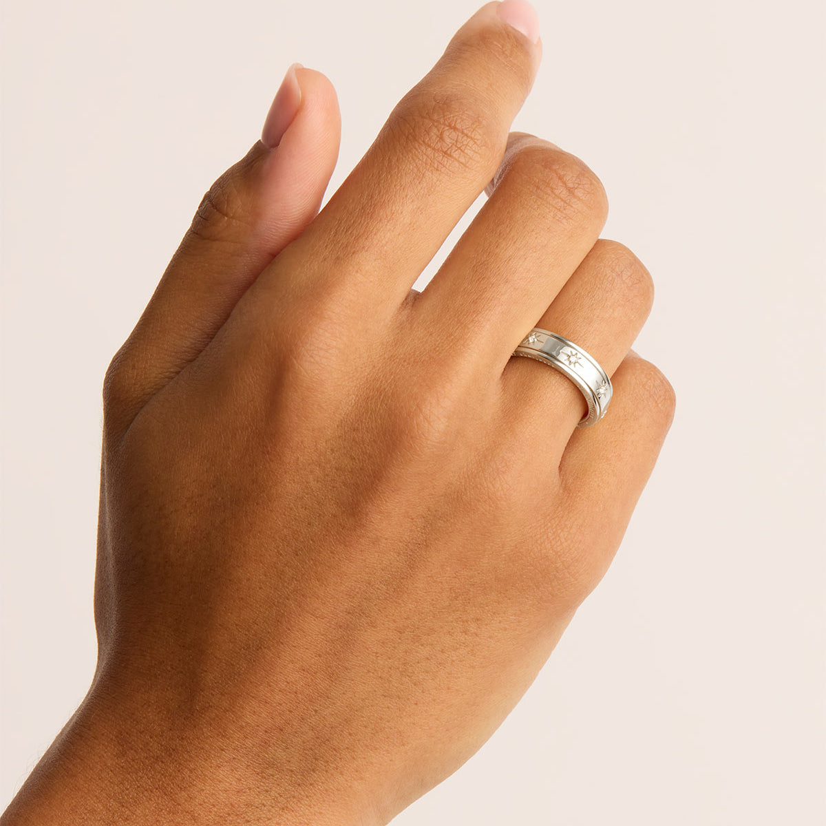 Sterling Silver I Am Loved Spinning Meditation Ring – by charlotte