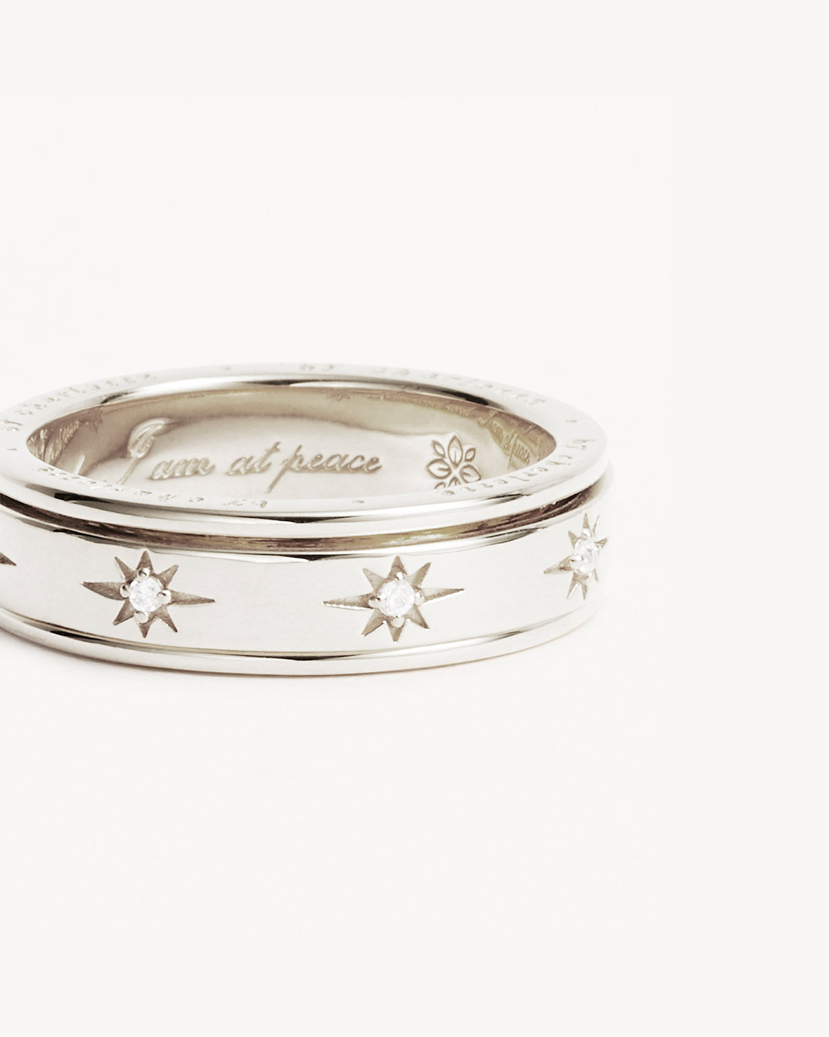 Sterling Silver I Am Loved Spinning Meditation Ring – by charlotte