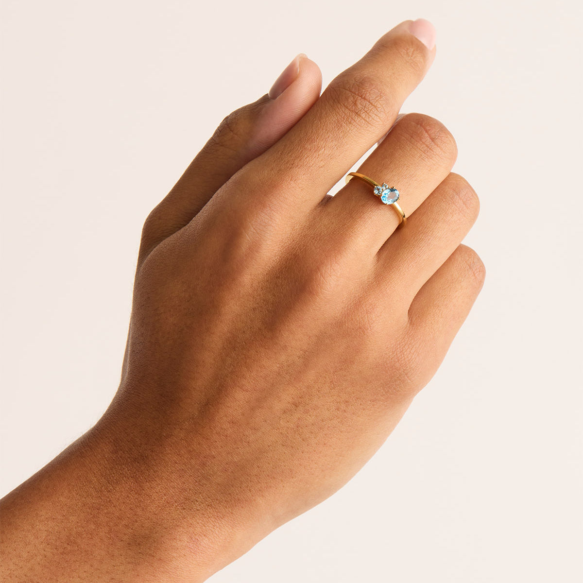 18k Gold Vermeil Kindred Birthstone Ring - March – by charlotte