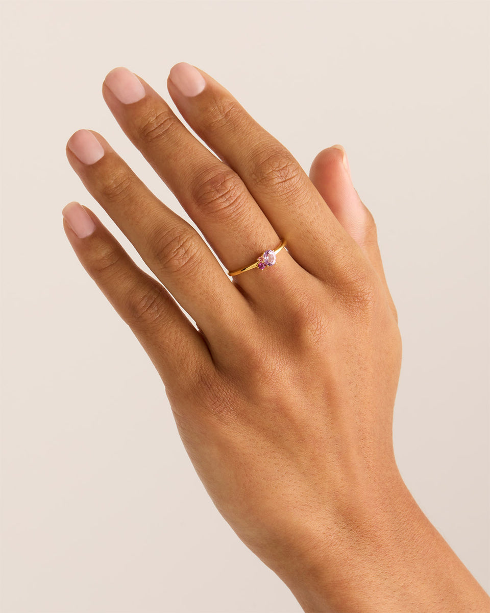 18k Gold Vermeil Kindred Birthstone Ring - October – by charlotte