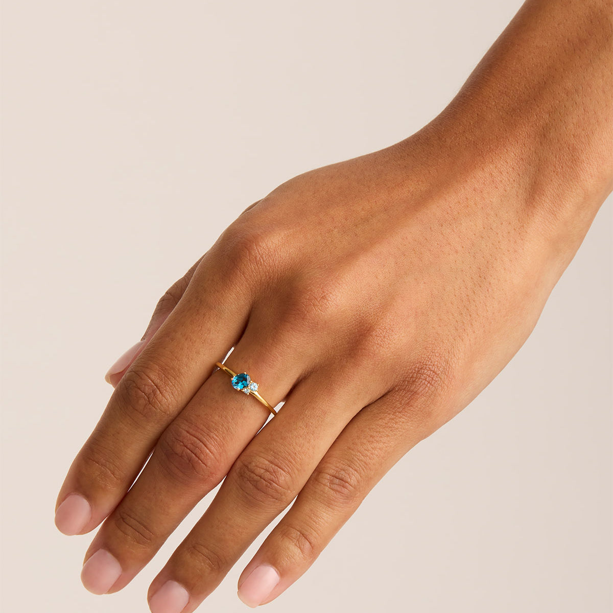 18k Gold Vermeil Kindred Birthstone Ring - December – by charlotte