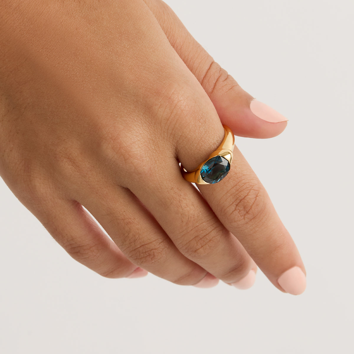 18k Gold Vermeil Sacred Jewel Ring - Ocean – by charlotte