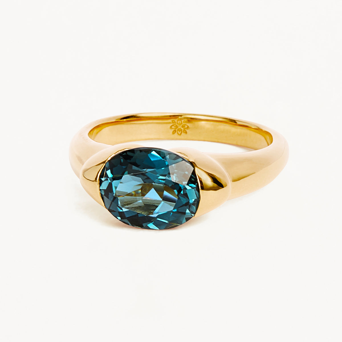 18k Gold Vermeil Sacred Jewel Ring - Ocean – by charlotte