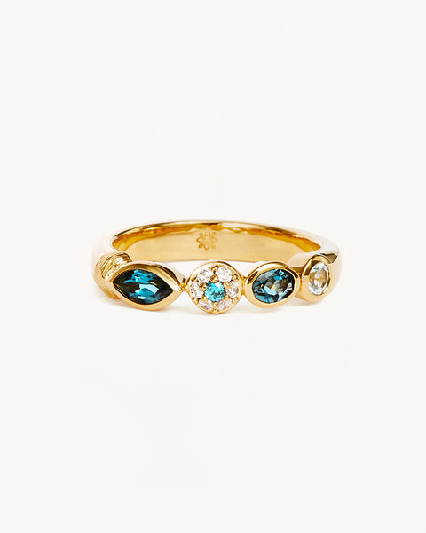 18k Gold Vermeil Protection of Eye Topaz Ring – by charlotte