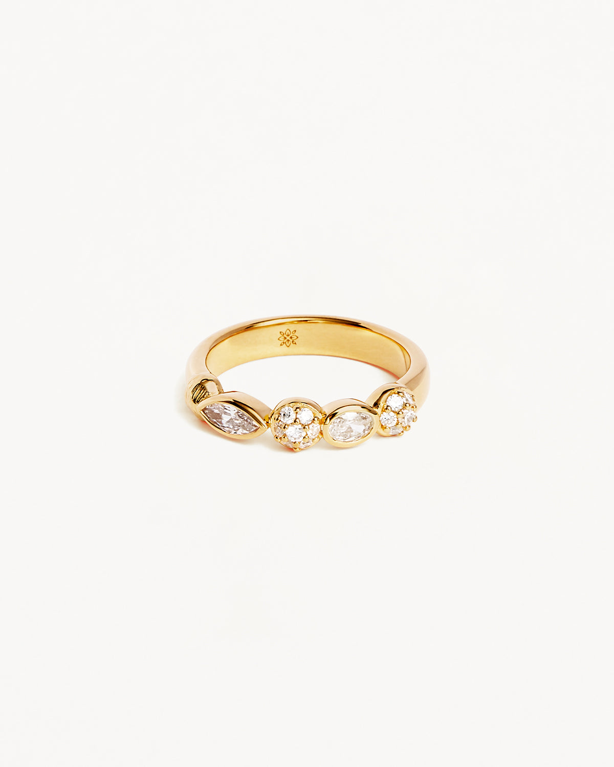 18k Gold Vermeil Protection of Eye Crystal Ring – by charlotte