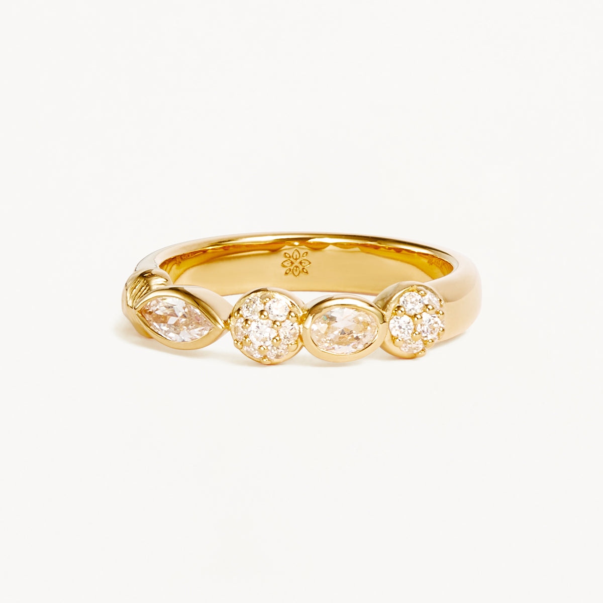 18k Gold Vermeil Protection of Eye Crystal Ring – by charlotte