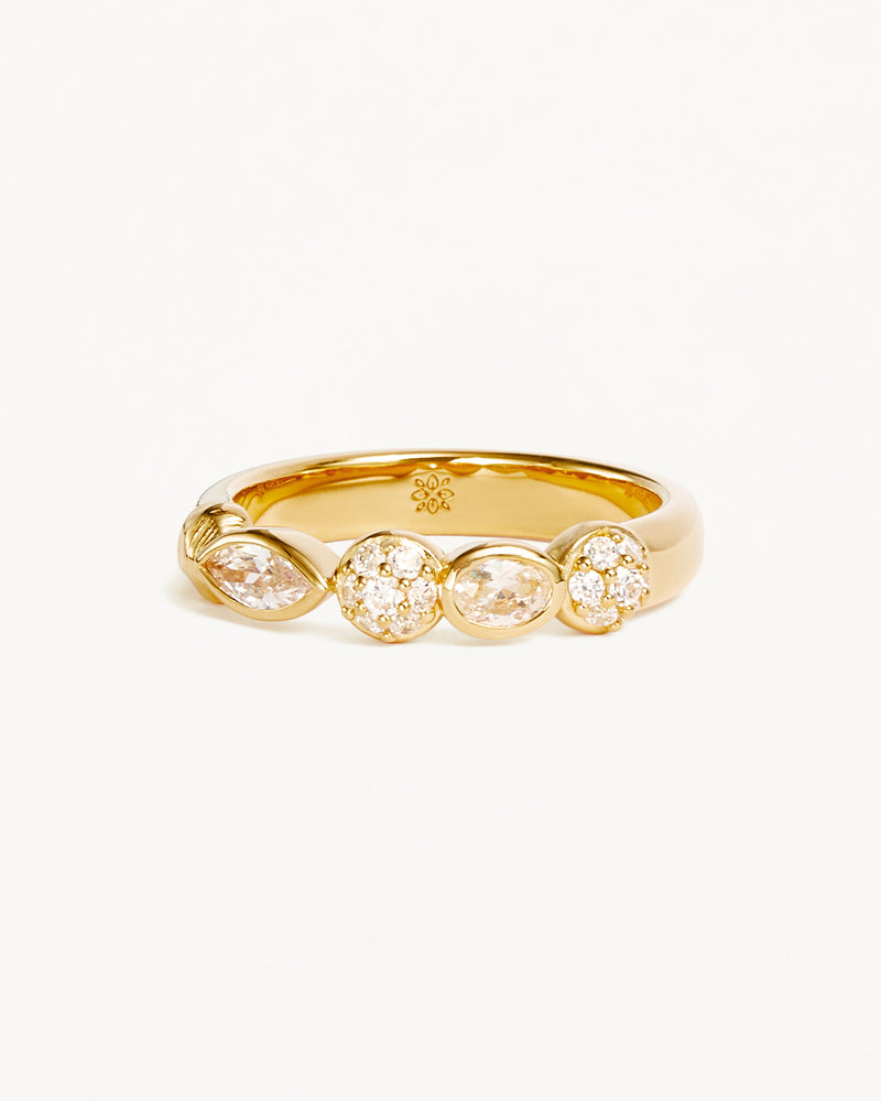 18k Gold Vermeil Protection of Eye Crystal Ring – by charlotte