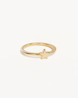 9k Solid Gold Wishing on a Star Ring – by charlotte