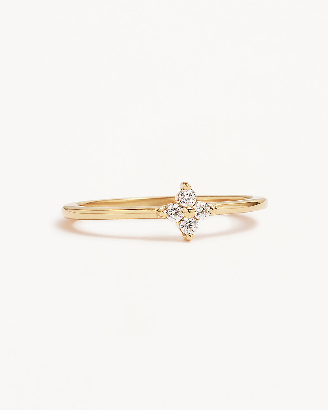 18k Gold Vermeil Crystal Bloom Ring – by charlotte