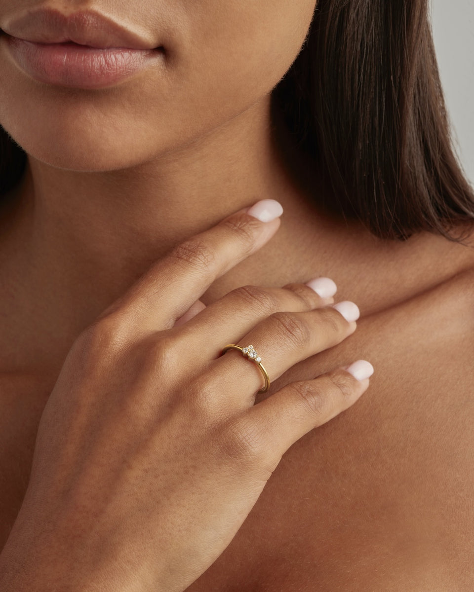 18k Gold Vermeil Mist Ring – by charlotte