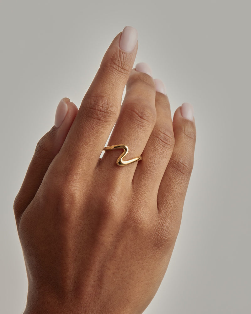 18k Gold Vermeil Flow of Life Ring – by charlotte