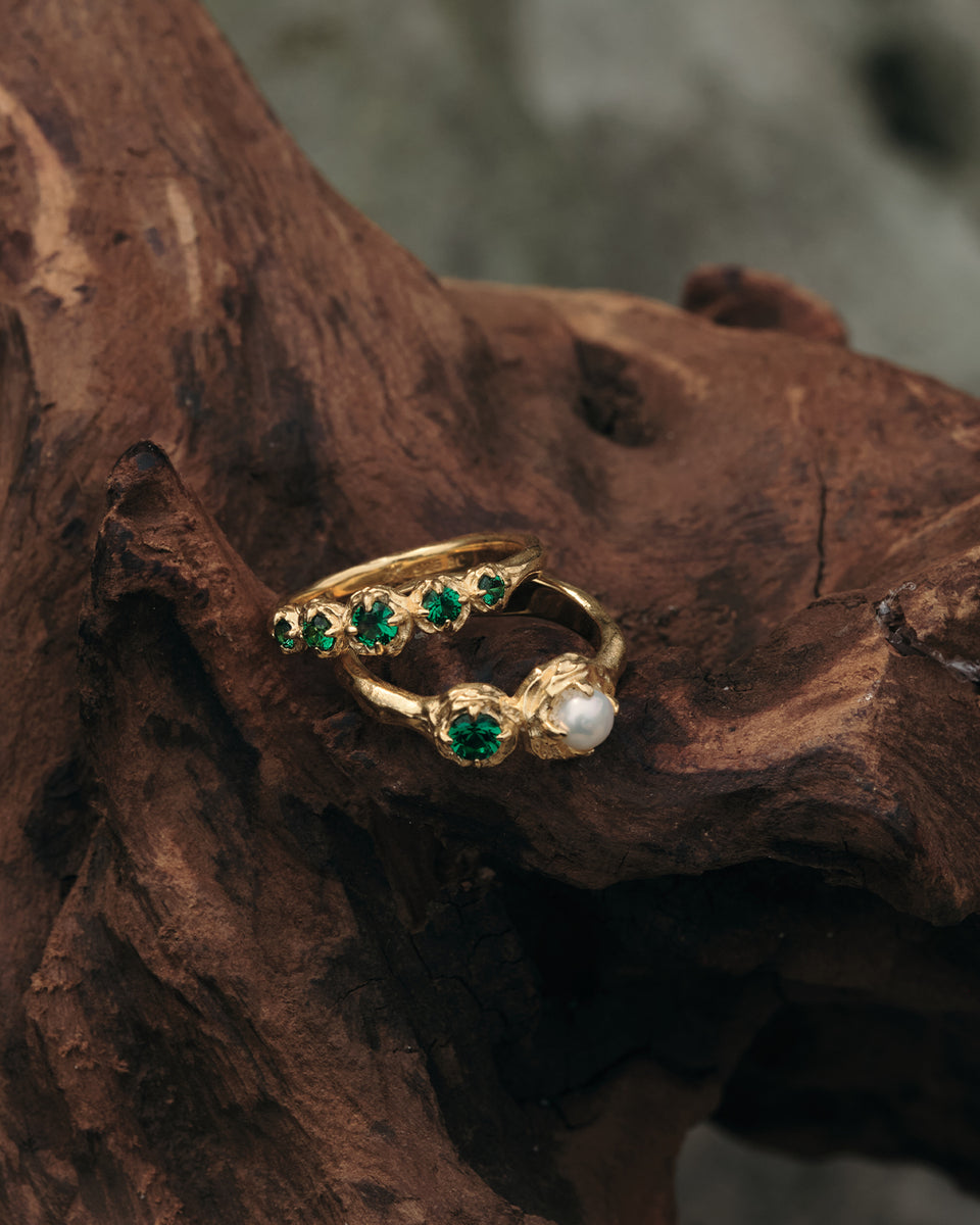 18k Gold Vermeil Moonlit Tides Ring – by charlotte