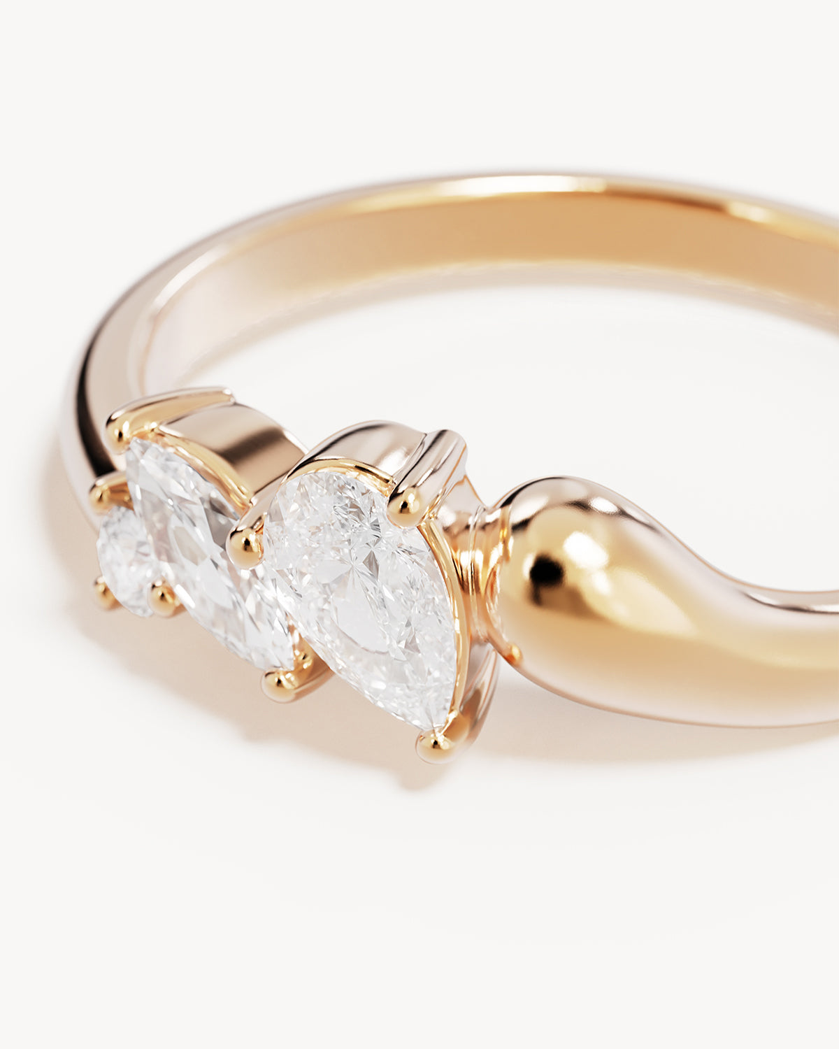 18k Gold Vermeil Crystal Wings Ring – by charlotte