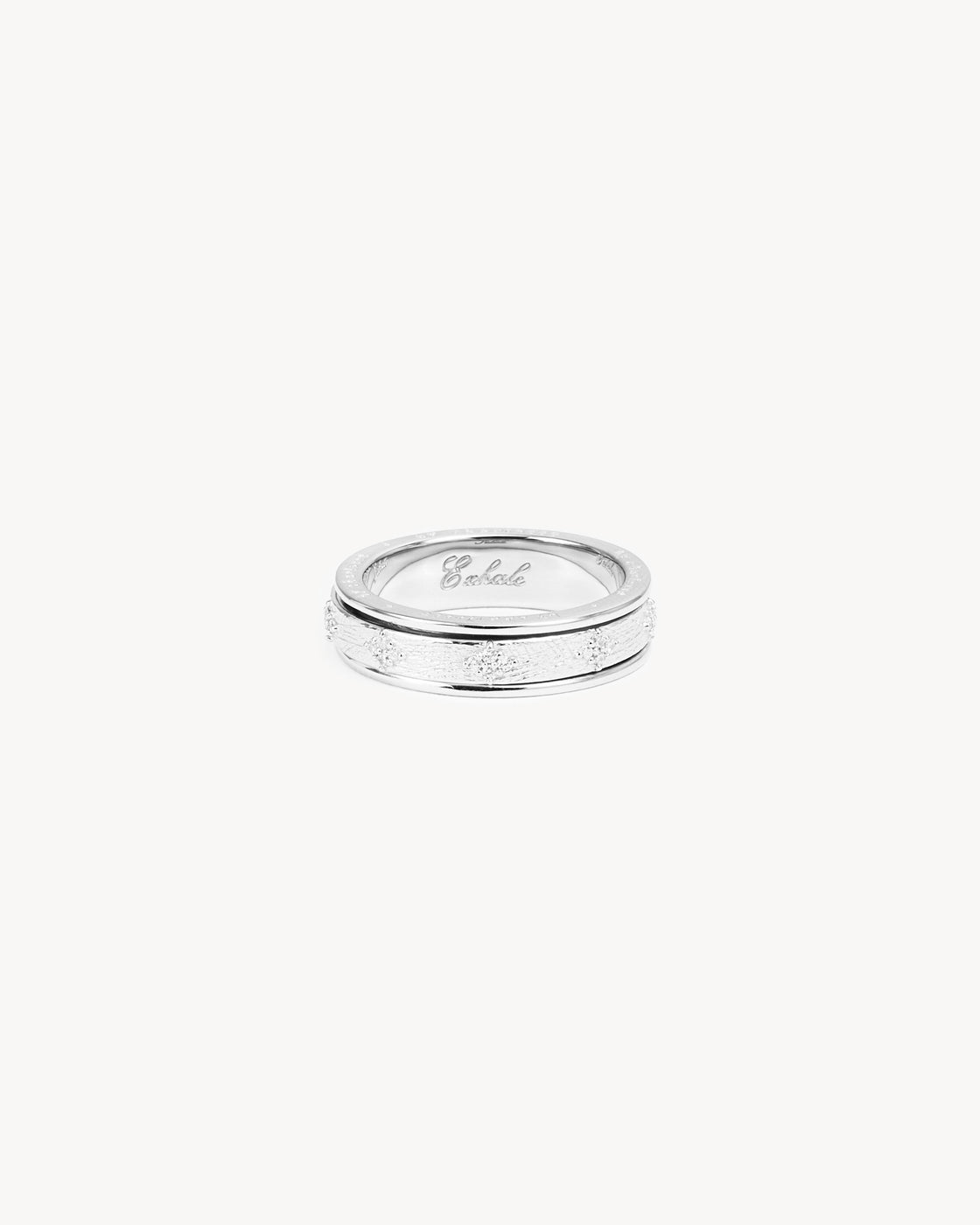 Sterling Silver Breathe Spinning Meditation Ring – by charlotte
