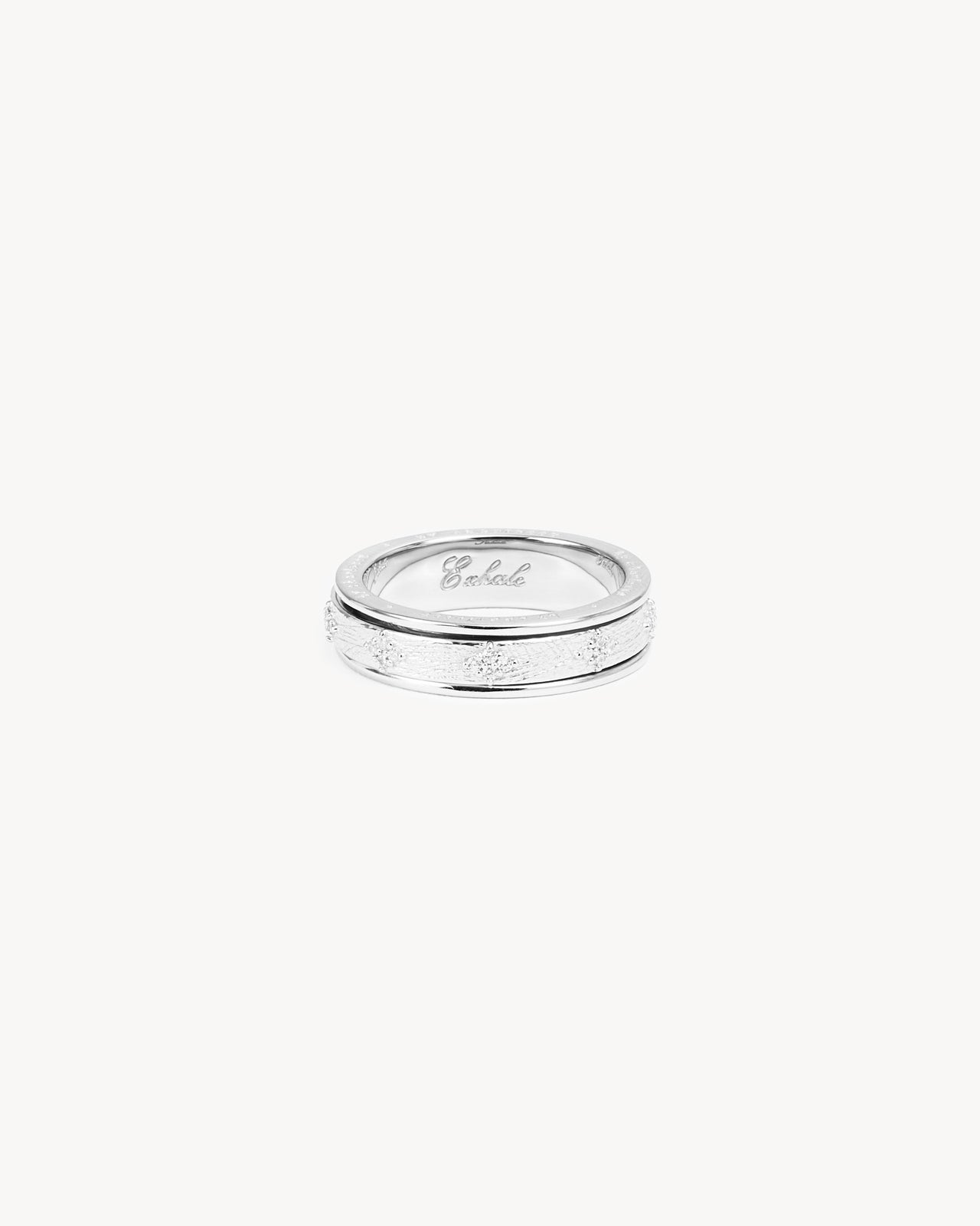 Sterling Silver Breathe Spinning Meditation Ring – by charlotte