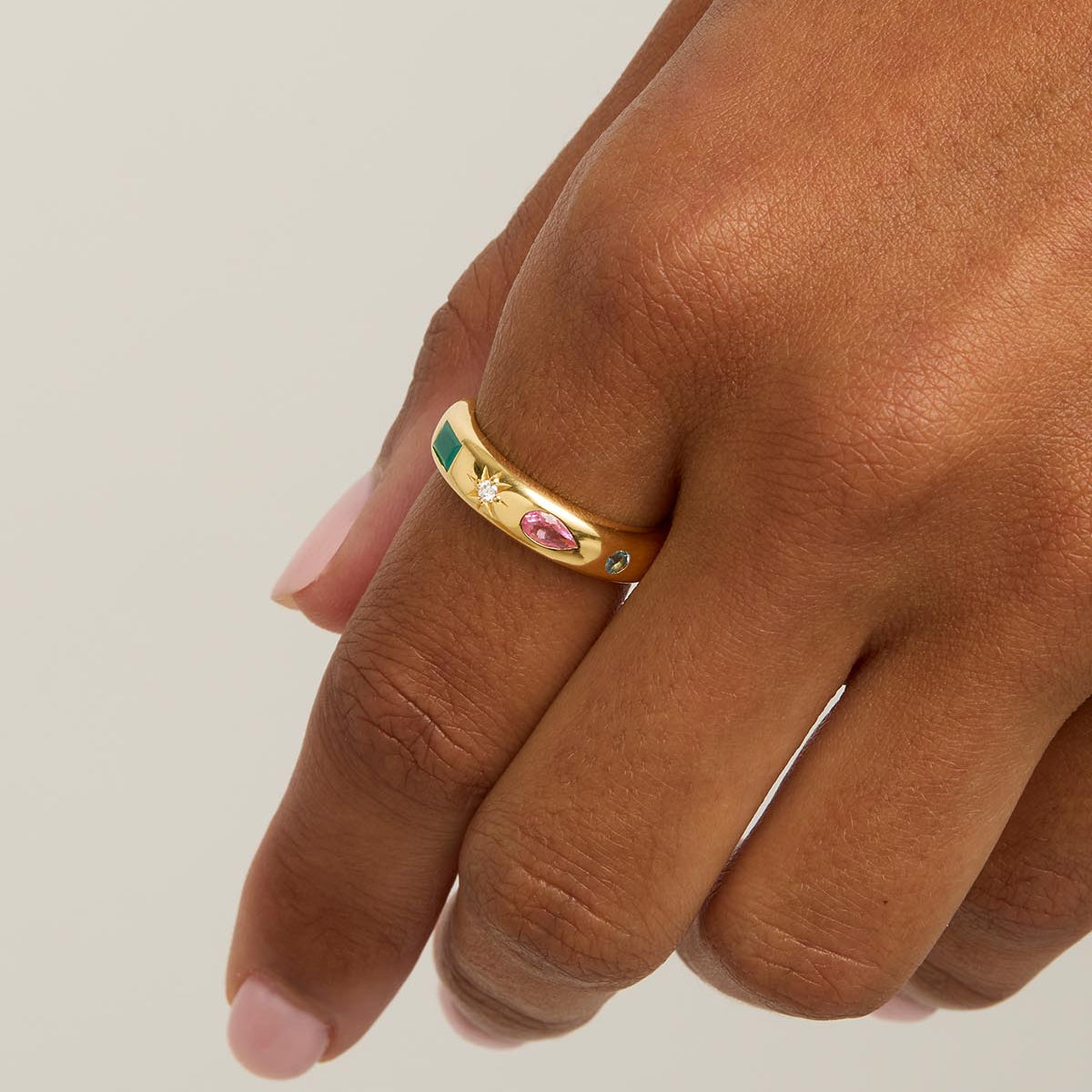 18k Gold Vermeil Connect to the Universe Ring – by charlotte