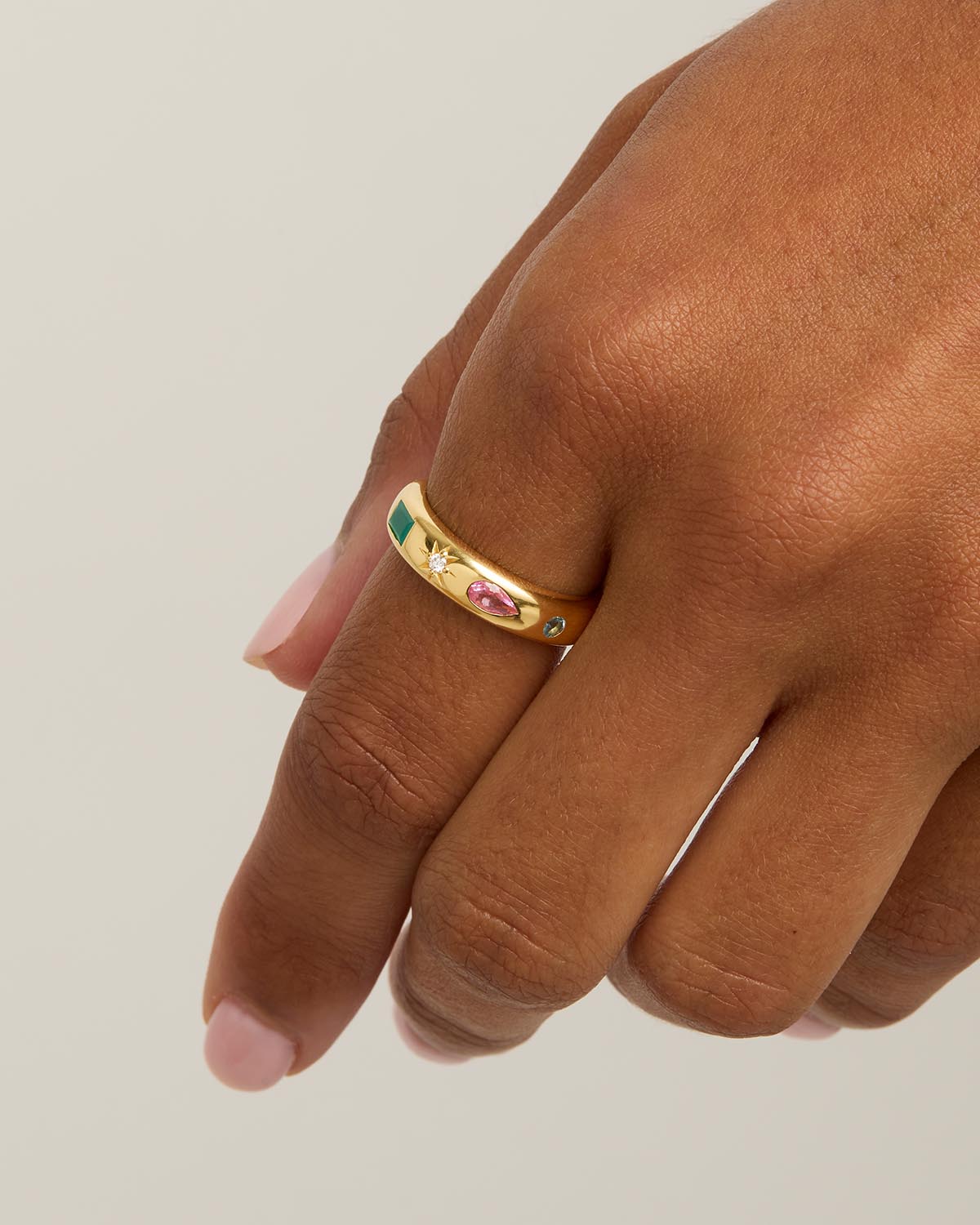 18k Gold Vermeil Connect to the Universe Ring – by charlotte