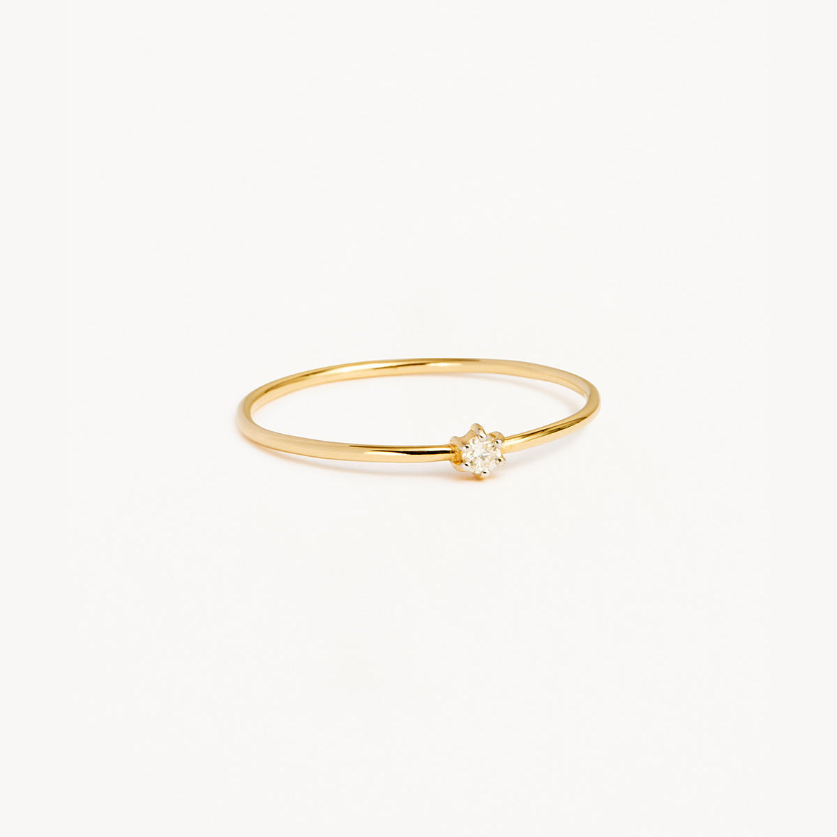 14k Gold Drop Diamond Ring | By Charlotte – by charlotte