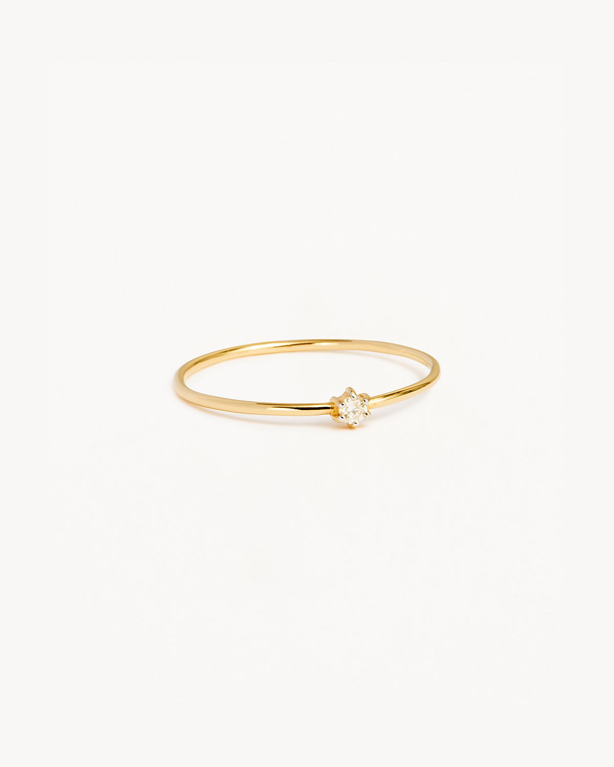 14k Gold Drop Diamond Ring | By Charlotte – by charlotte