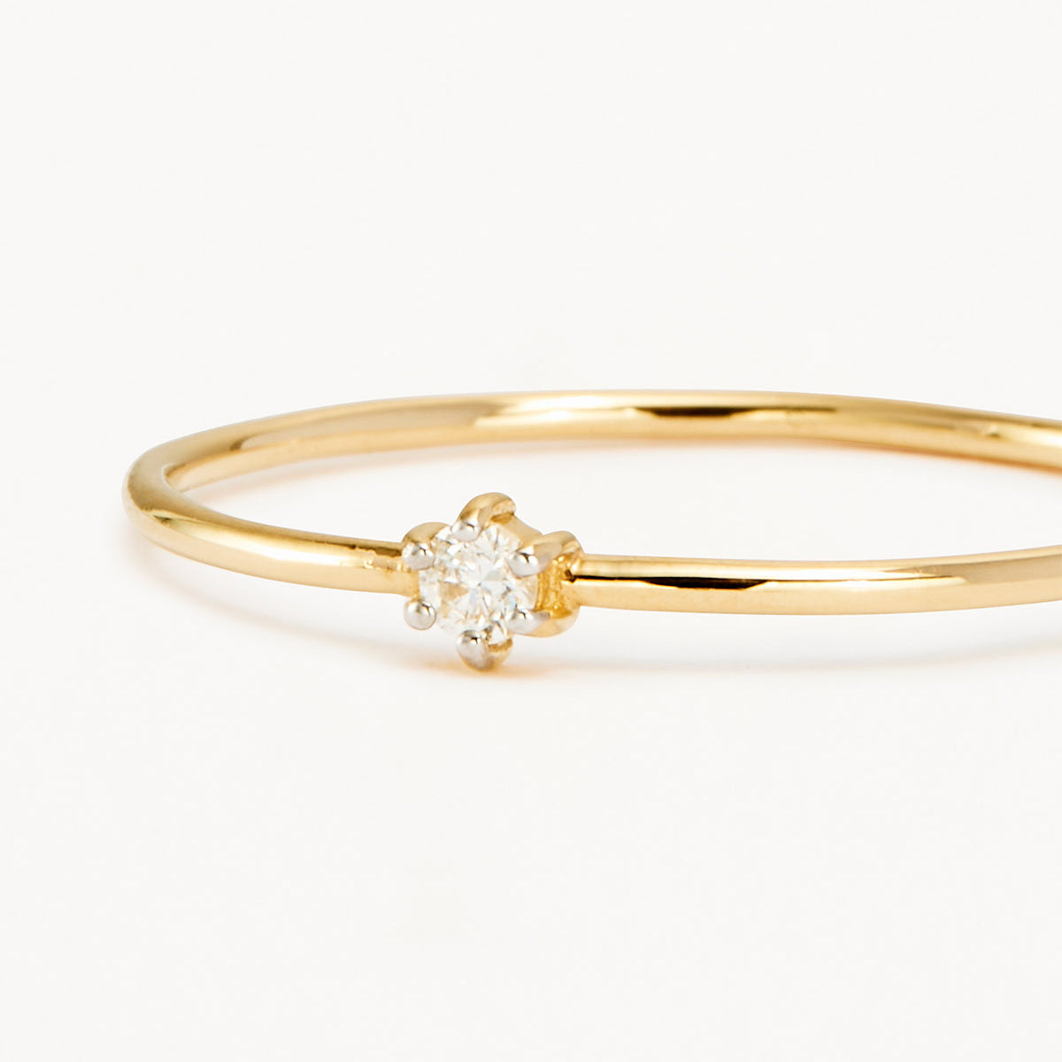 14k Gold Drop Diamond Ring | By Charlotte – by charlotte
