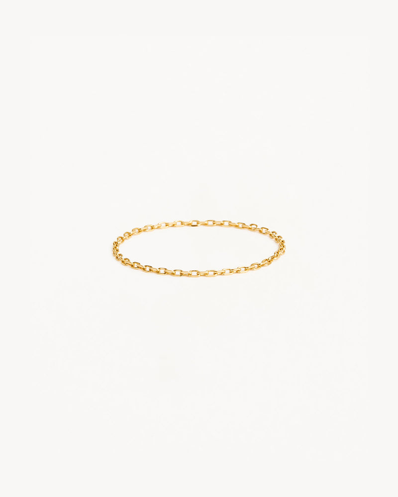 14k Solid Gold Purity Chain Ring – by charlotte